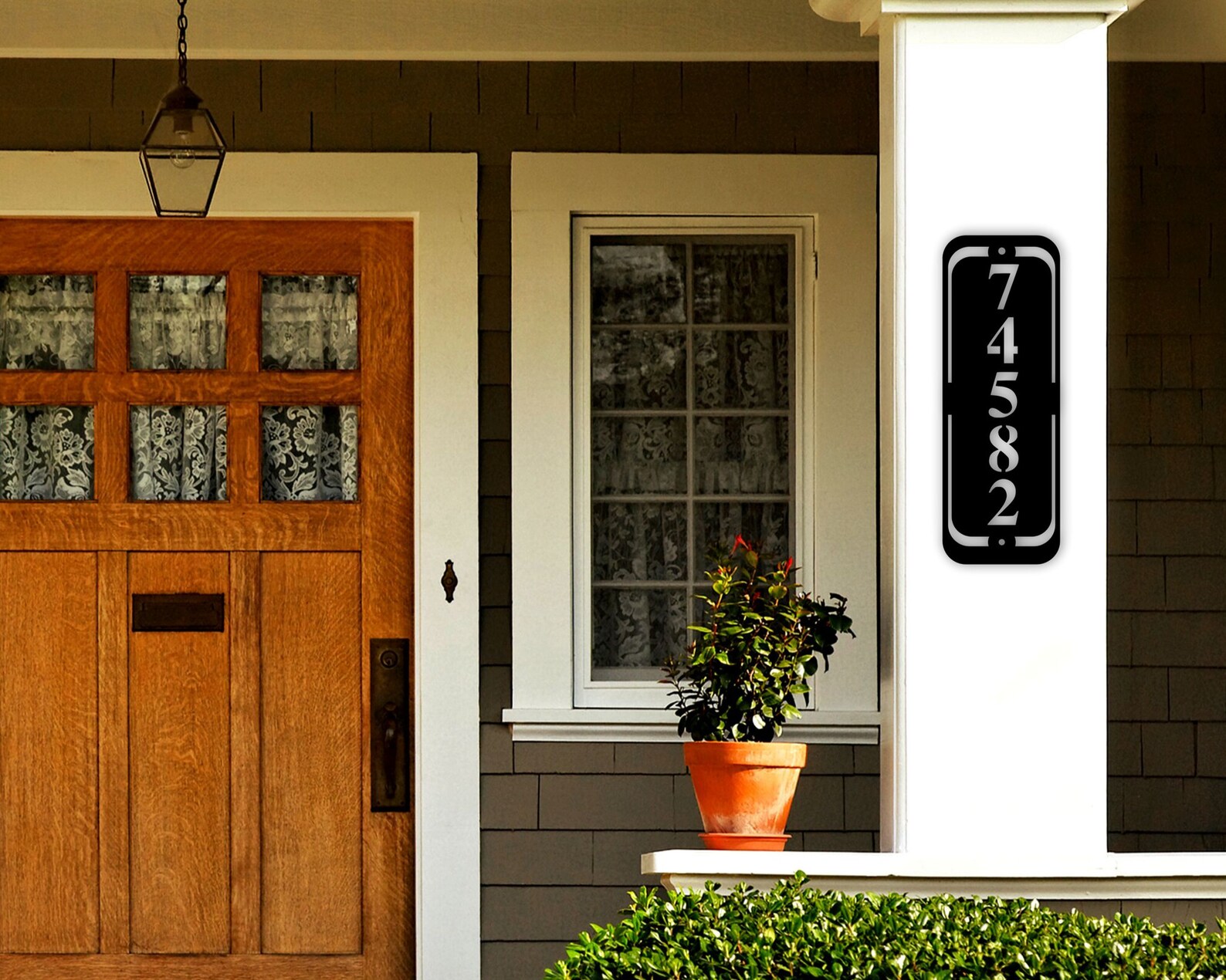 House Number Plaque, Address Plaque, House Number, Metal Address Sign ...