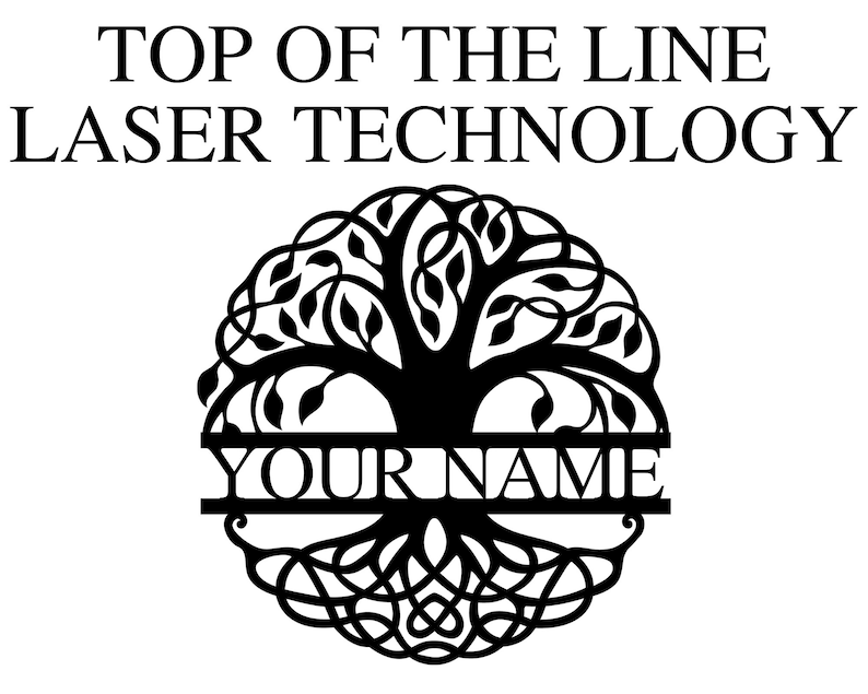 Personalized Tree of Life Front Porch Sign Family Name Metal - Etsy