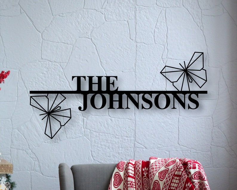 Personalized Metal Butterfly Sign, Butterfly Sign, Outdoor Garden Metal ...