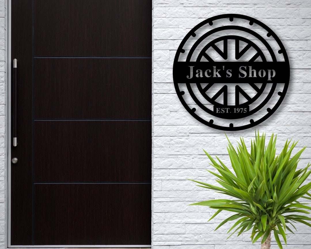 Personalized Metal Tire Sign, Tire Shop Sign, Workshop Metal Signs ...
