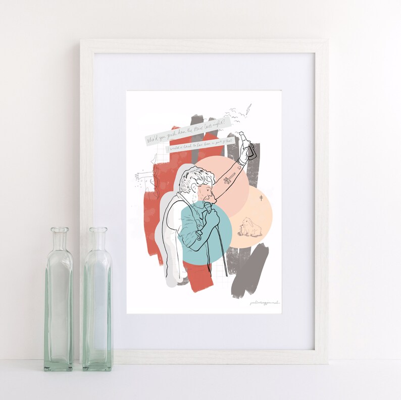 Scott Hutchison Frightened Rabbit Poster | Etsy