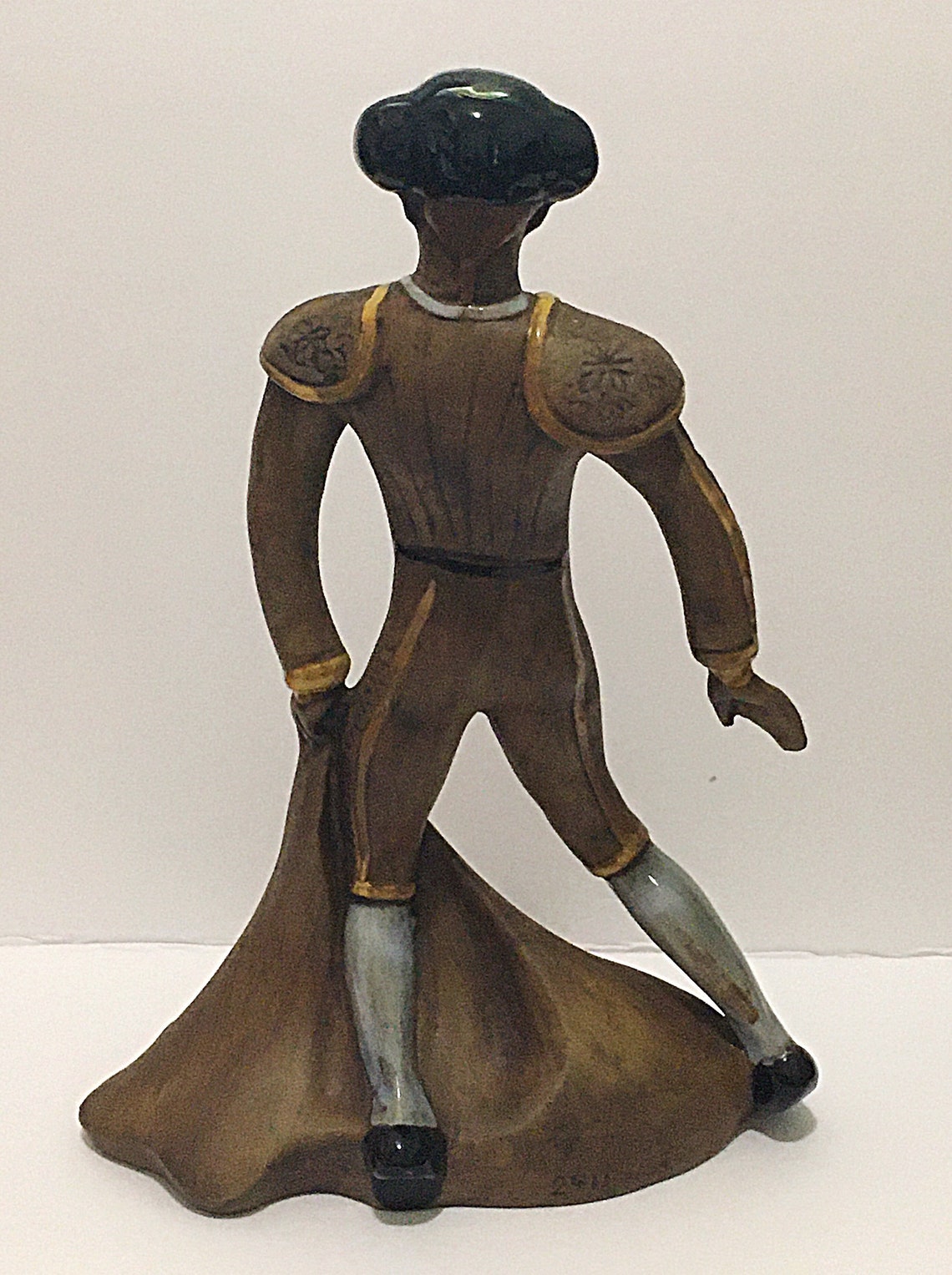 Vintage Tall Matador Bull Fighter Ceramic Statue Collectable | Etsy