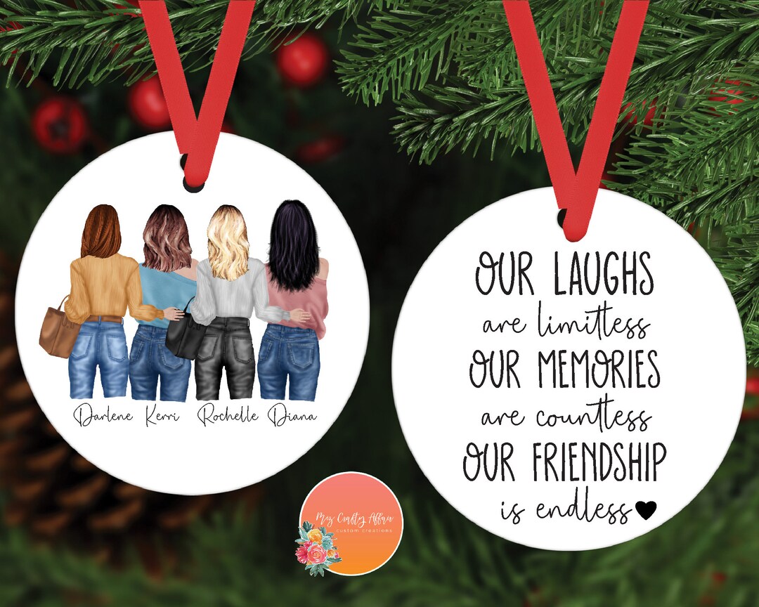 Best Friend Ornament Personalized Gifts Custom Ornament Best Friend ...