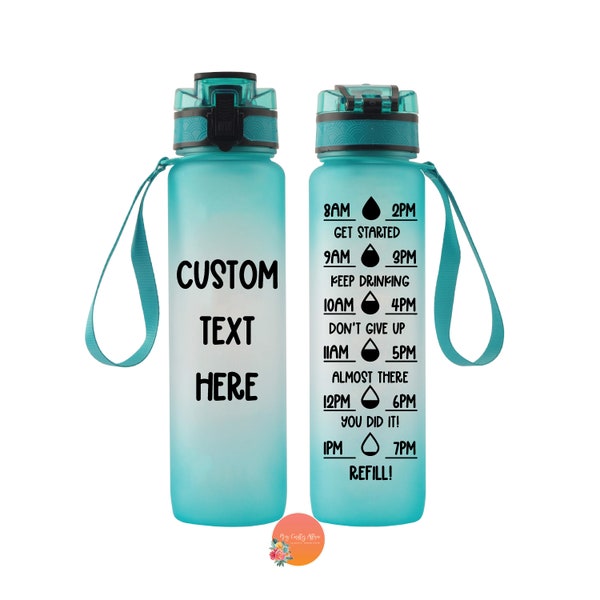 Water Tracker Bottle - Etsy