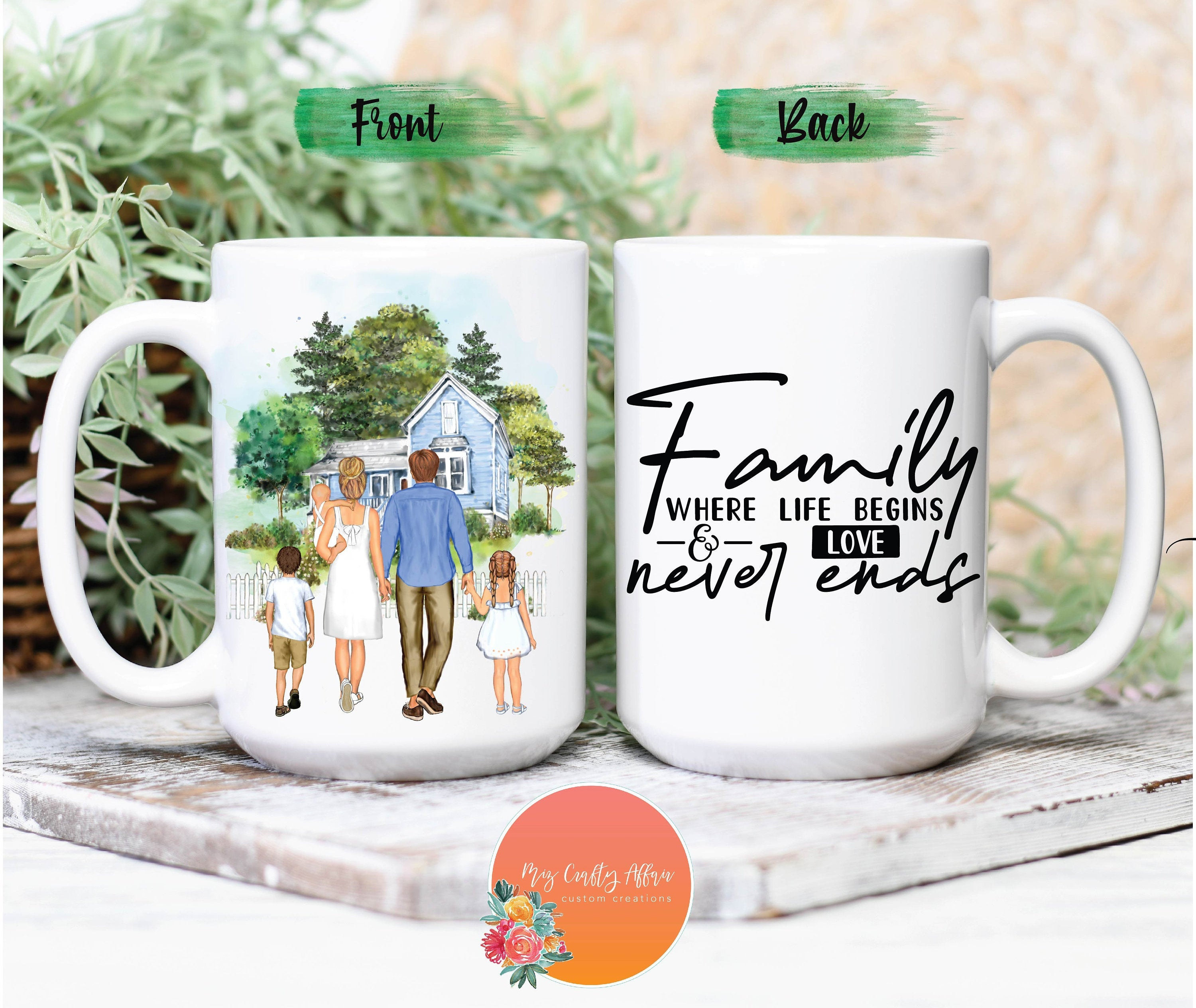Personalized Family Mug Personalized Gifts for Mom Dad | Etsy