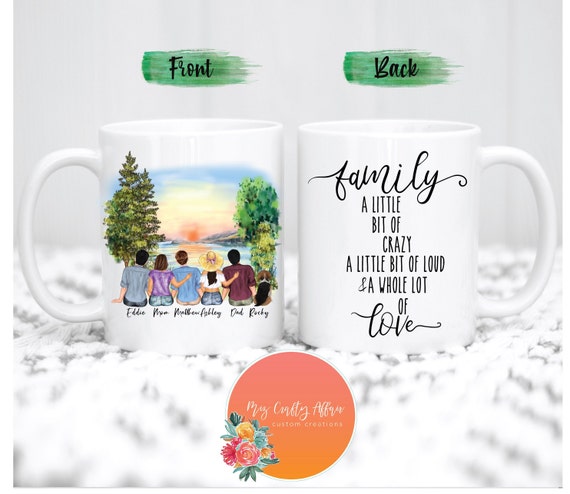 Custom Family Mug Family Portrait Mug Custom Coffee Mug - Etsy