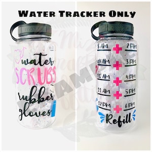 Tequila Water Bottle Water Bottle Tracker Custom Water - Etsy