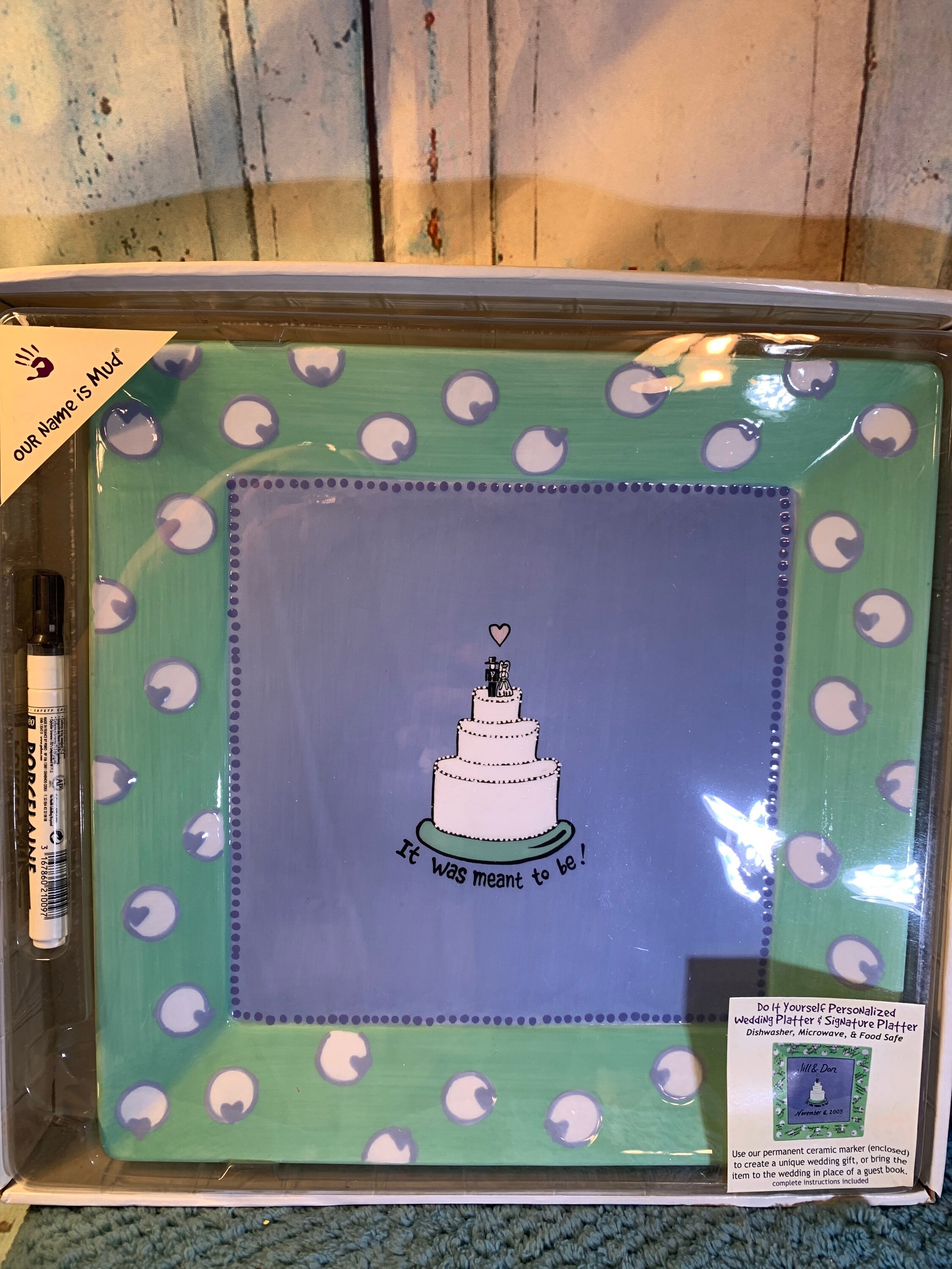 Wedding Guest Book Platter