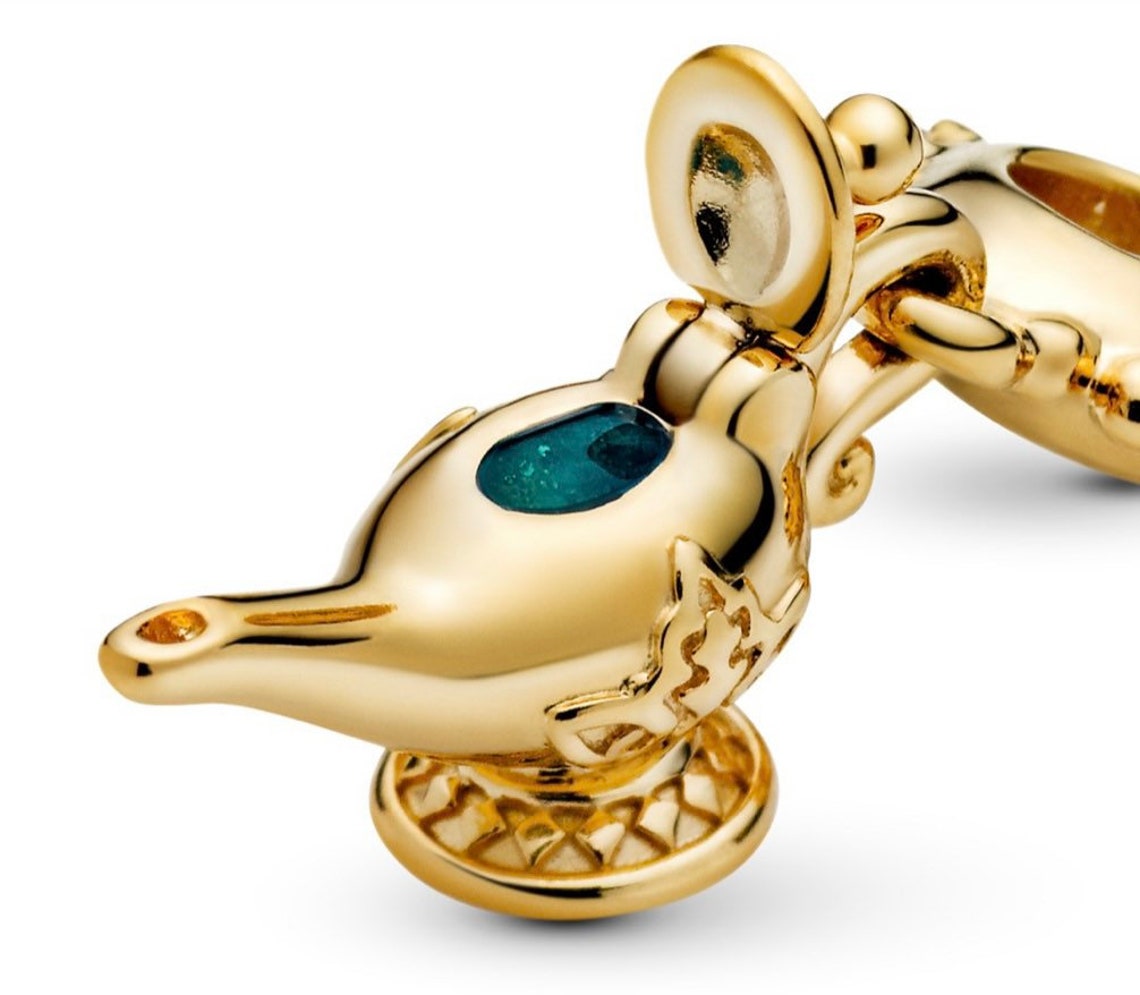Pandora Disney Magic Lamp Dangle Charm CZ NEW Retired - Etsy