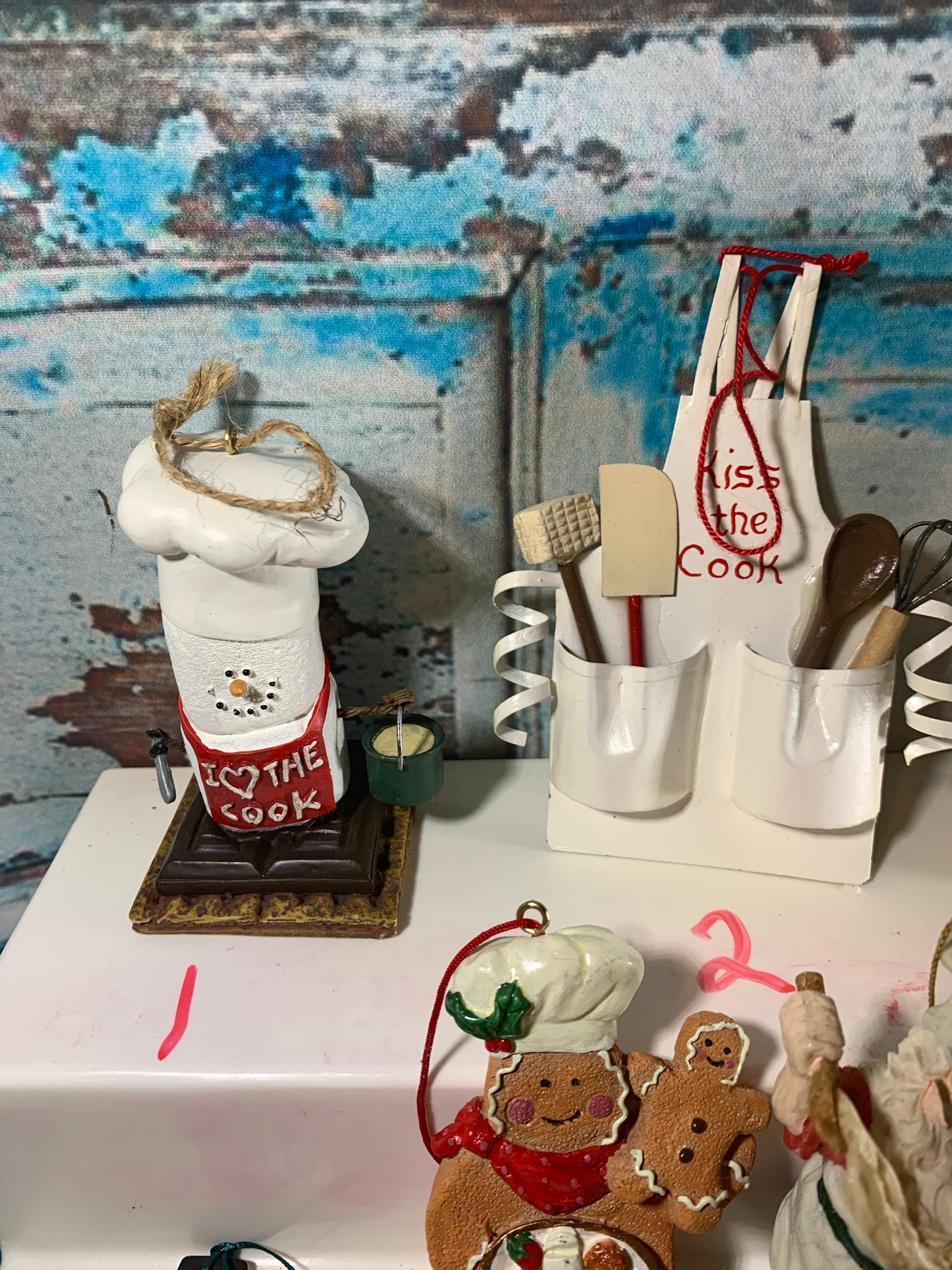 Rare Chef and Baker Themed Vintage Christmas Ornaments Dept - Etsy