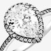 Pandora Sparkling Teardrop Halo Ring NEW With Cubic Zirconia in ...