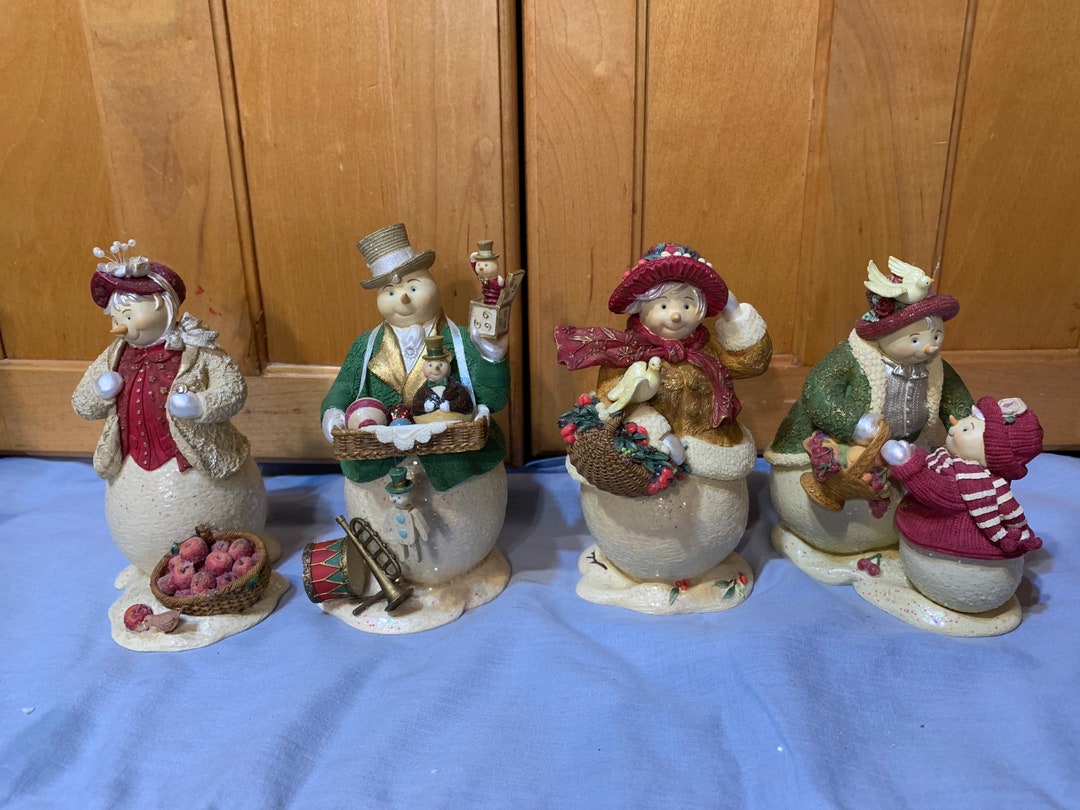 Willow Tree Snowman Family Figurines: Hand-sculpted Christmas Decor - Etsy