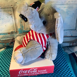Coca Cola Collectable Plush Elephant Vintage Coca Cola Brand Elephant ...