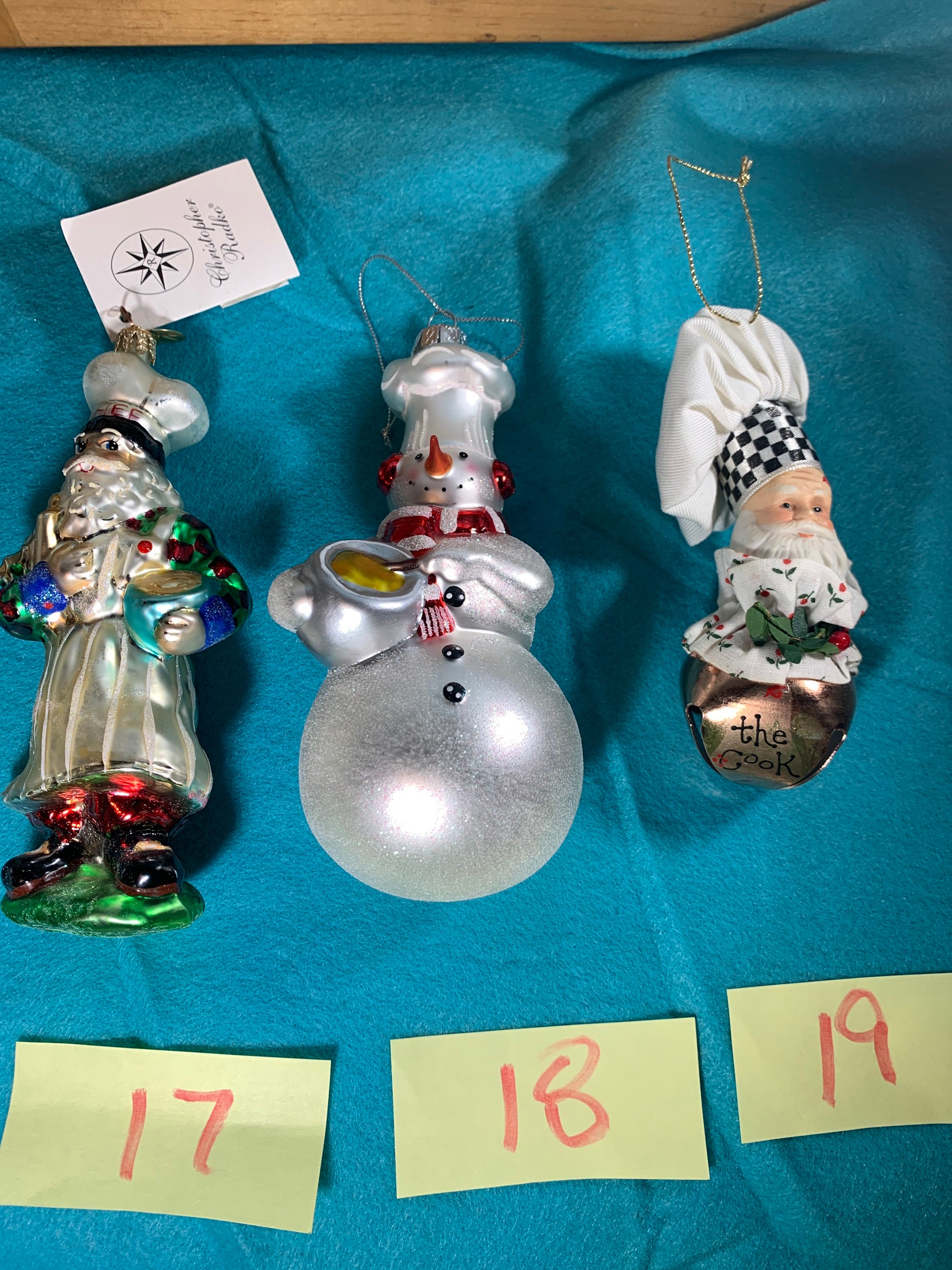 Rare Chef and Baker Themed Vintage Christmas Ornaments Dept - Etsy
