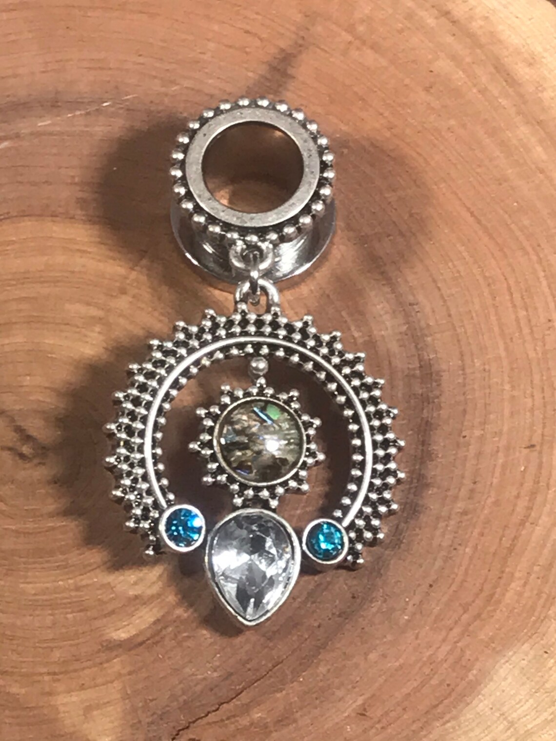 Ear Tunnels Dangle Expansion Earrings Set - Etsy