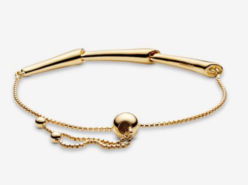 Pandora Shine Flower Stem Sliding Bracelet Adjustable NEW in | Etsy