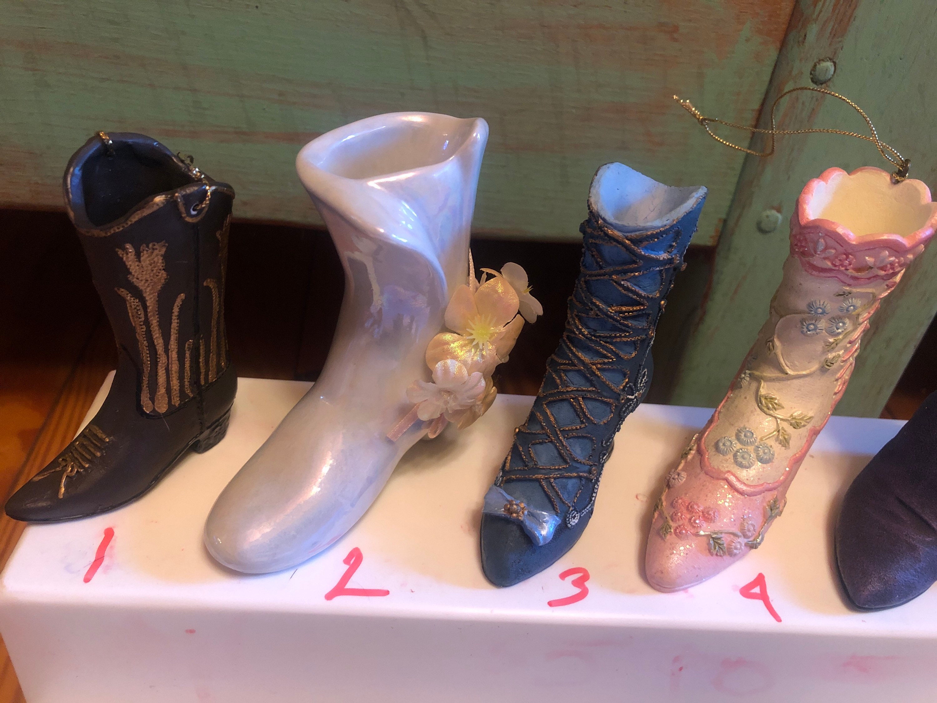 Miniature Boots Collectibles Vintage Miniature Shoes Your - Etsy