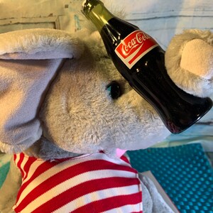 Coca Cola Collectable Plush Elephant Vintage Coca Cola Brand Elephant ...