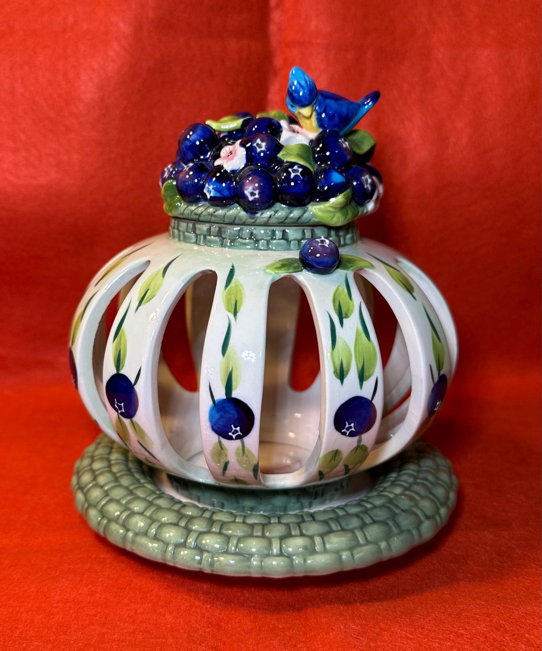 Tea Light, Blue Sky Clayworks Blueberry Tea Light Jeanette Mccall ...