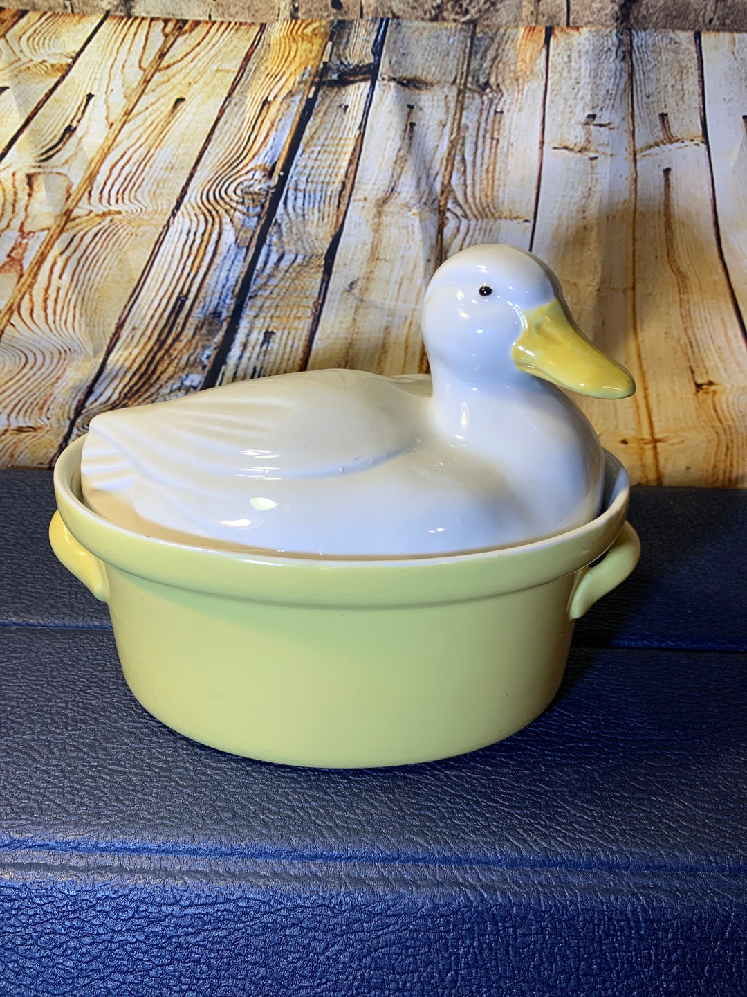 Vintage Ceramic Duck Serving Bowl With Lid - Carbone - Etsy