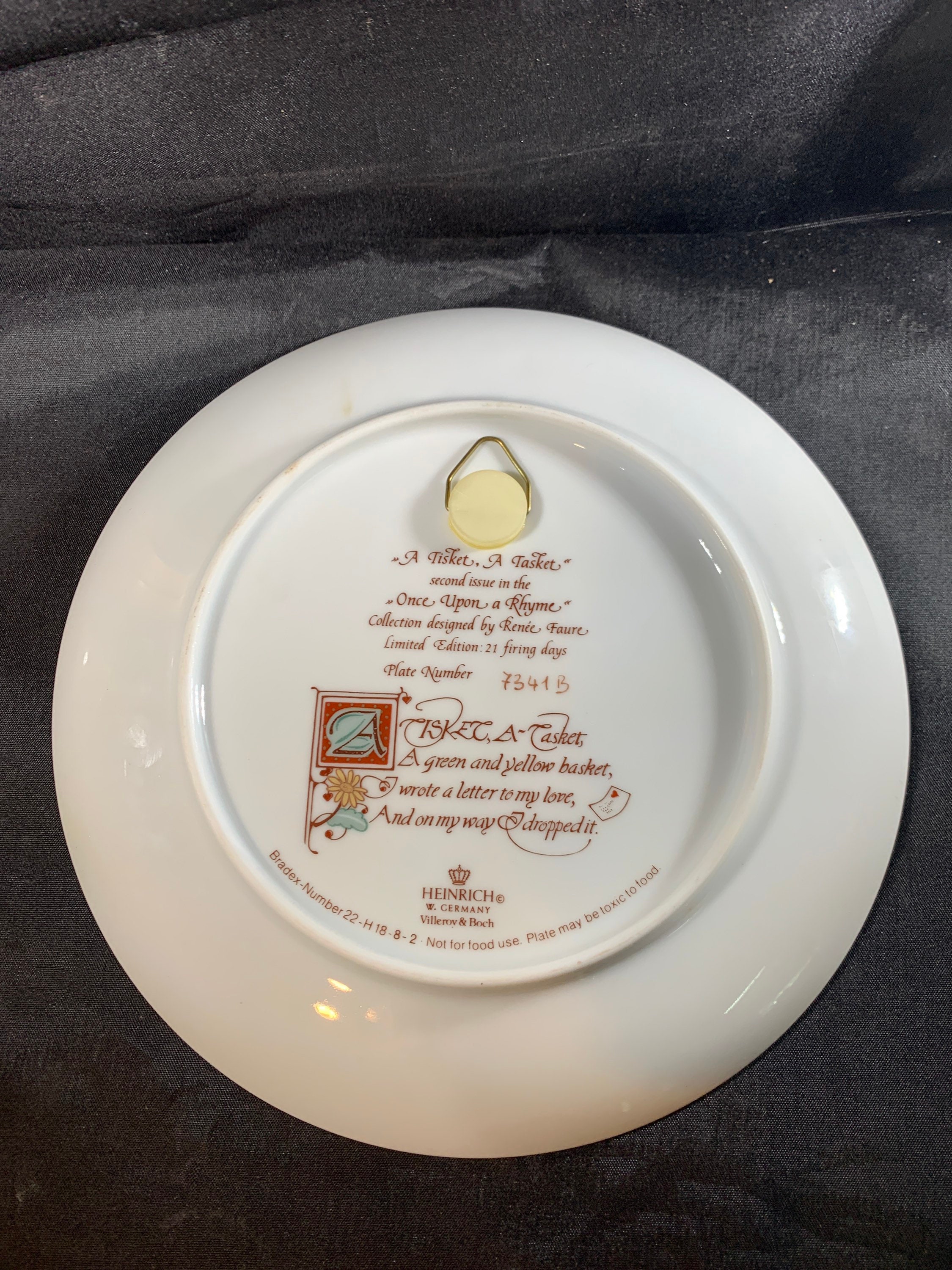 Heinrich W. Germany Villeroy & Boch Plates Limited Edition and - Etsy