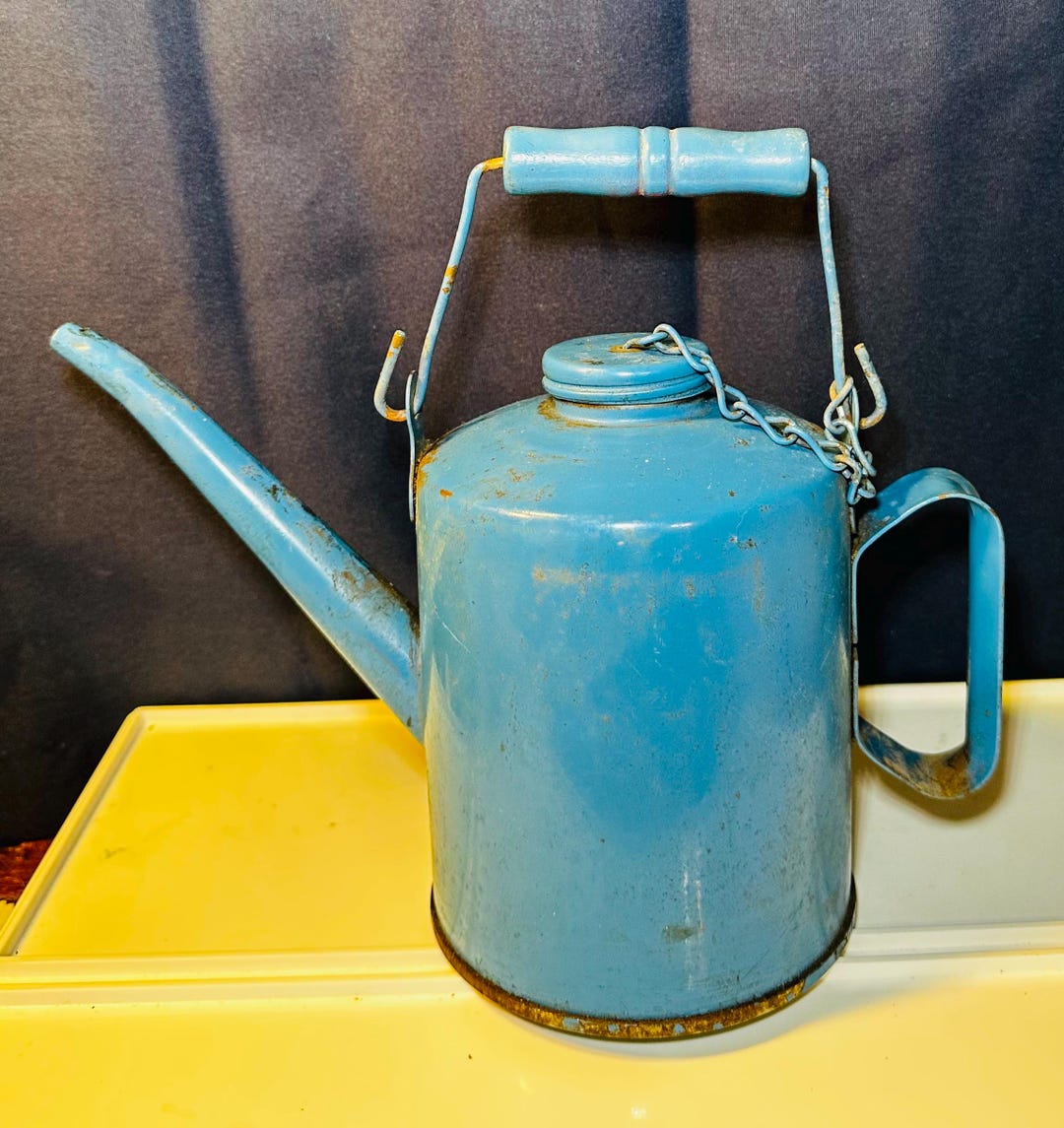 Oil Can, Vintage Oil Can, Eagle Tallow Railroad Pot Oil Can Collectable ...