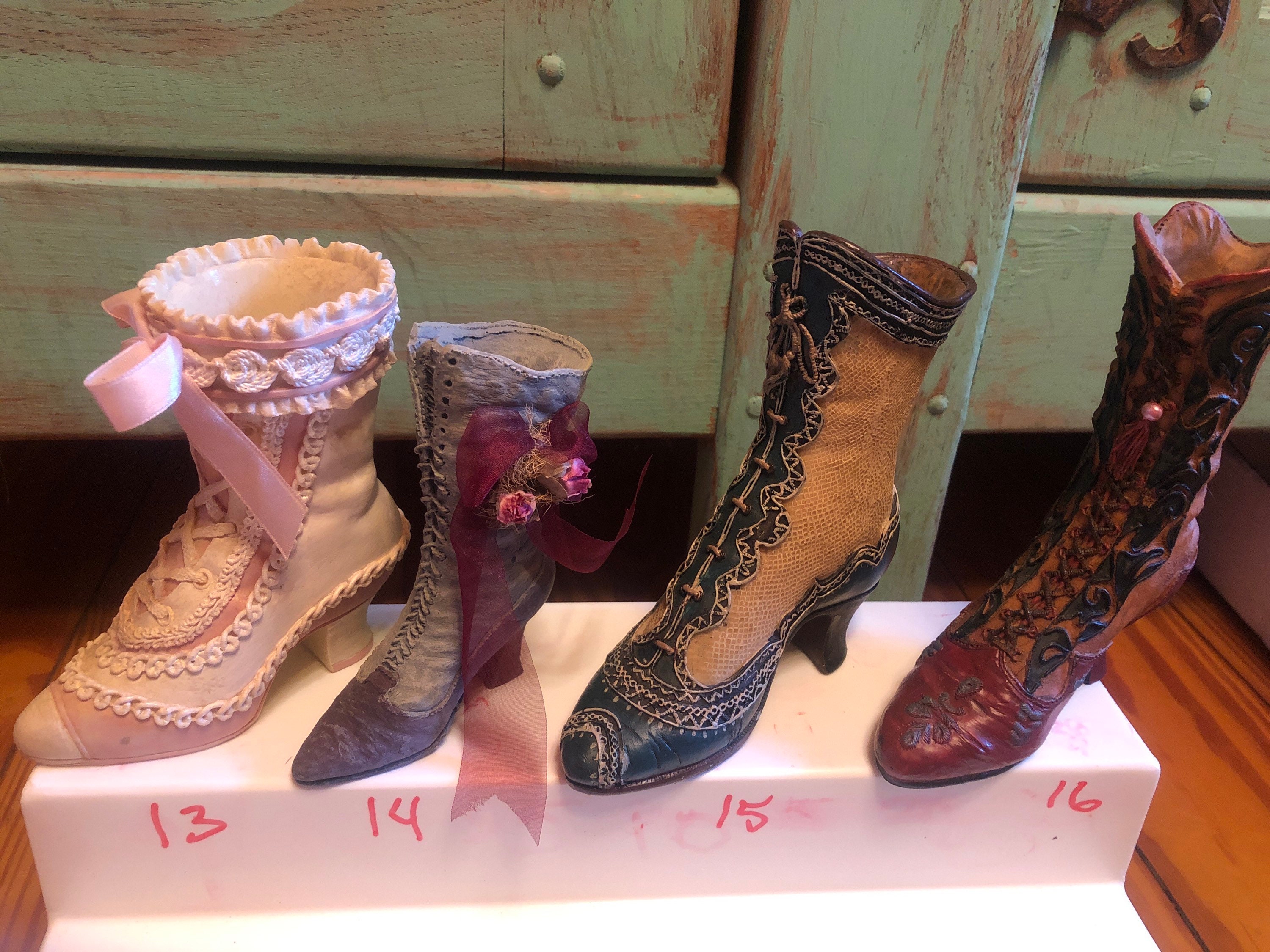 Miniature Boots Collectibles Vintage Miniature Shoes Your - Etsy
