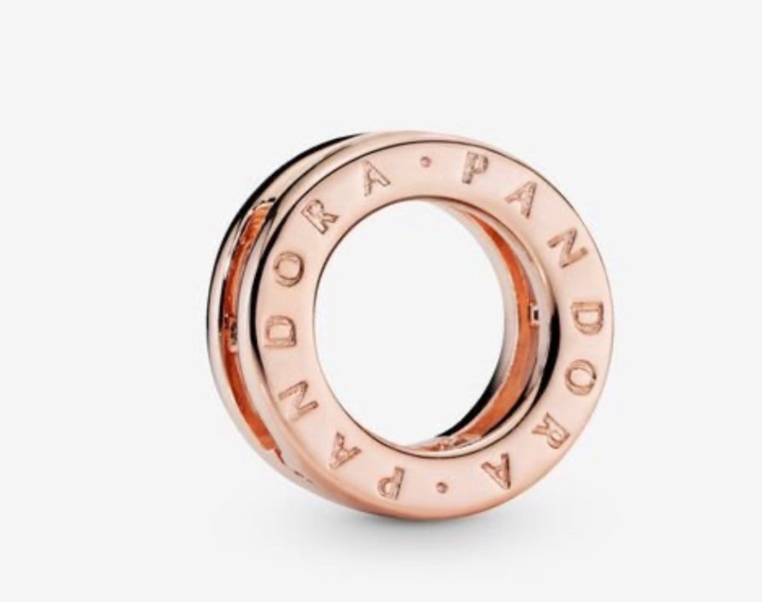 Pandora Logo Rose Gold Clip Charm - Retired Authentic Reflexions Charm ...