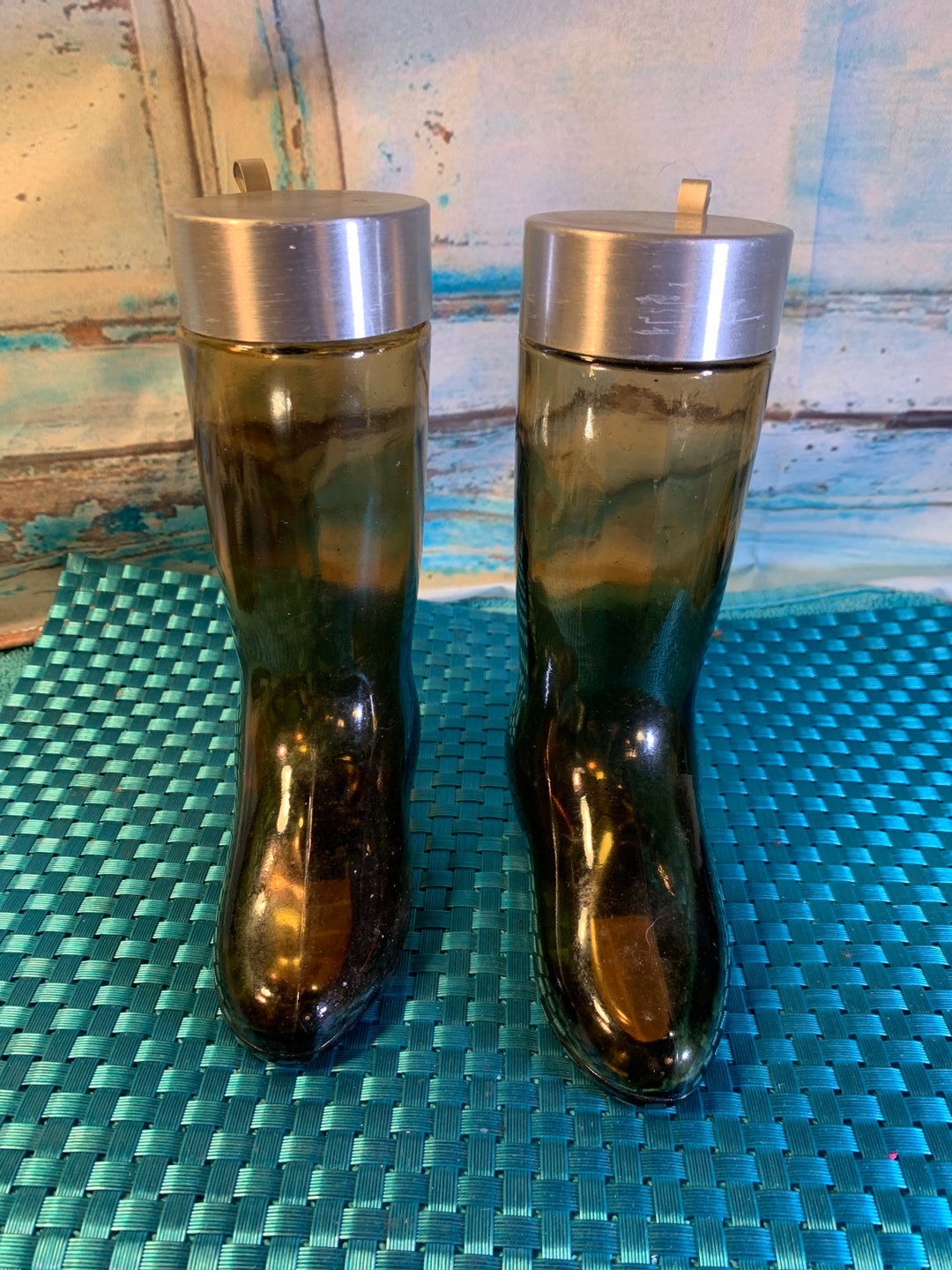 Collectable Avon Boot Cologne Bottles- Vintage Set of Two Empty Men’s ...
