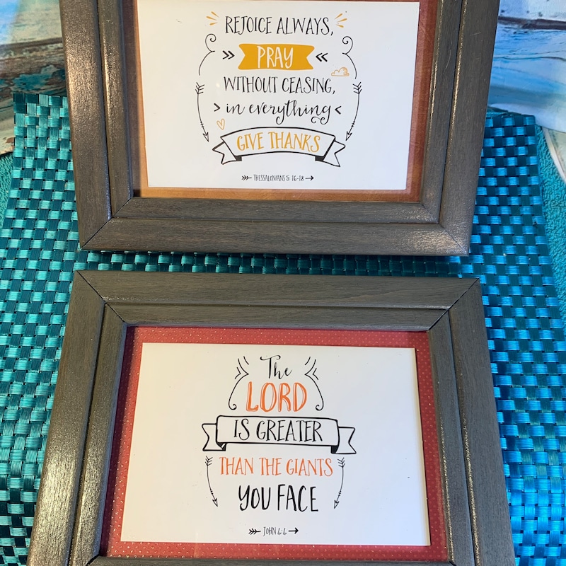 Framed Bible Verse - Etsy