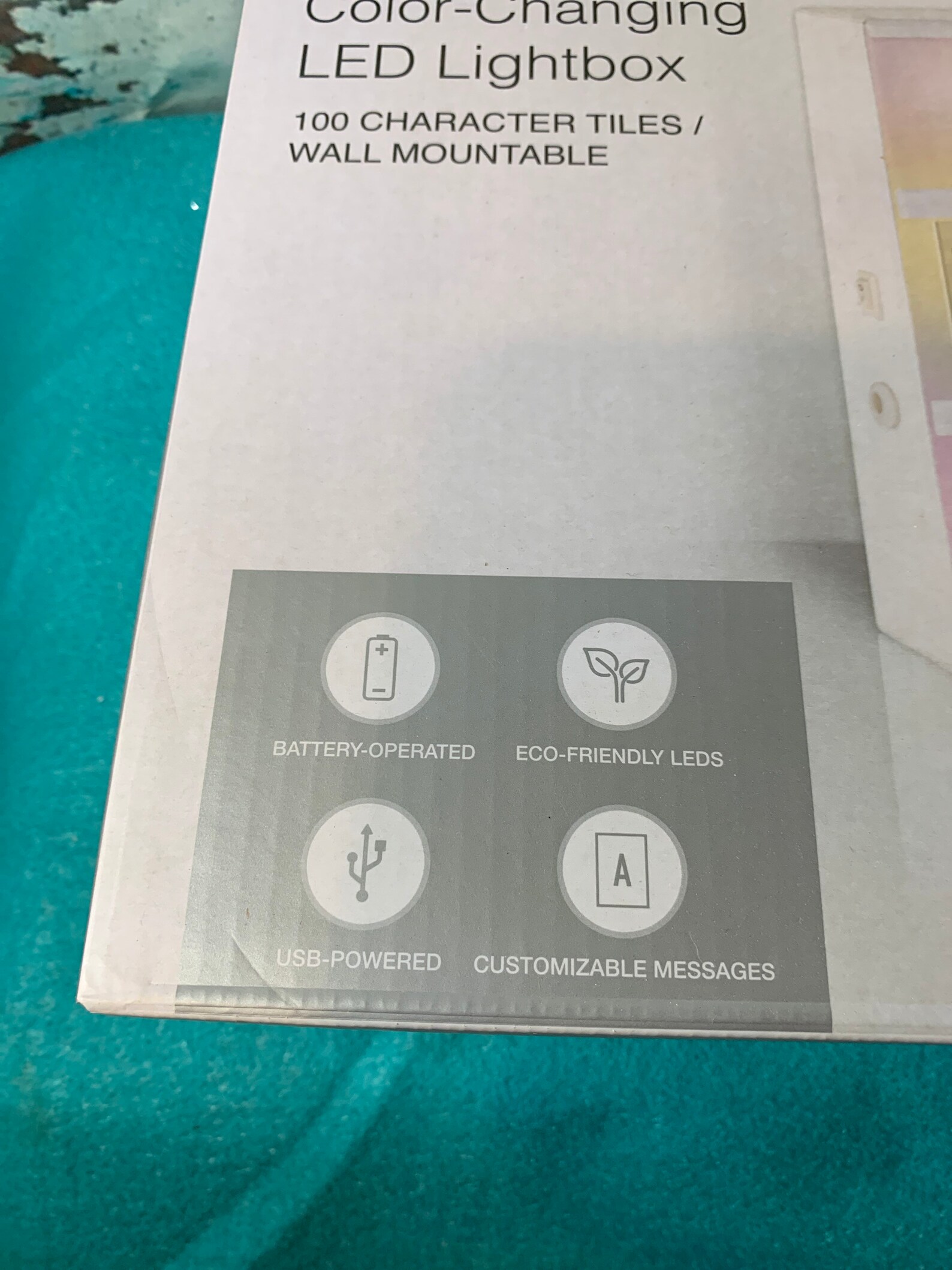 Brookstone Color Changing LED Lightbox Vintage NEW in Original - Etsy