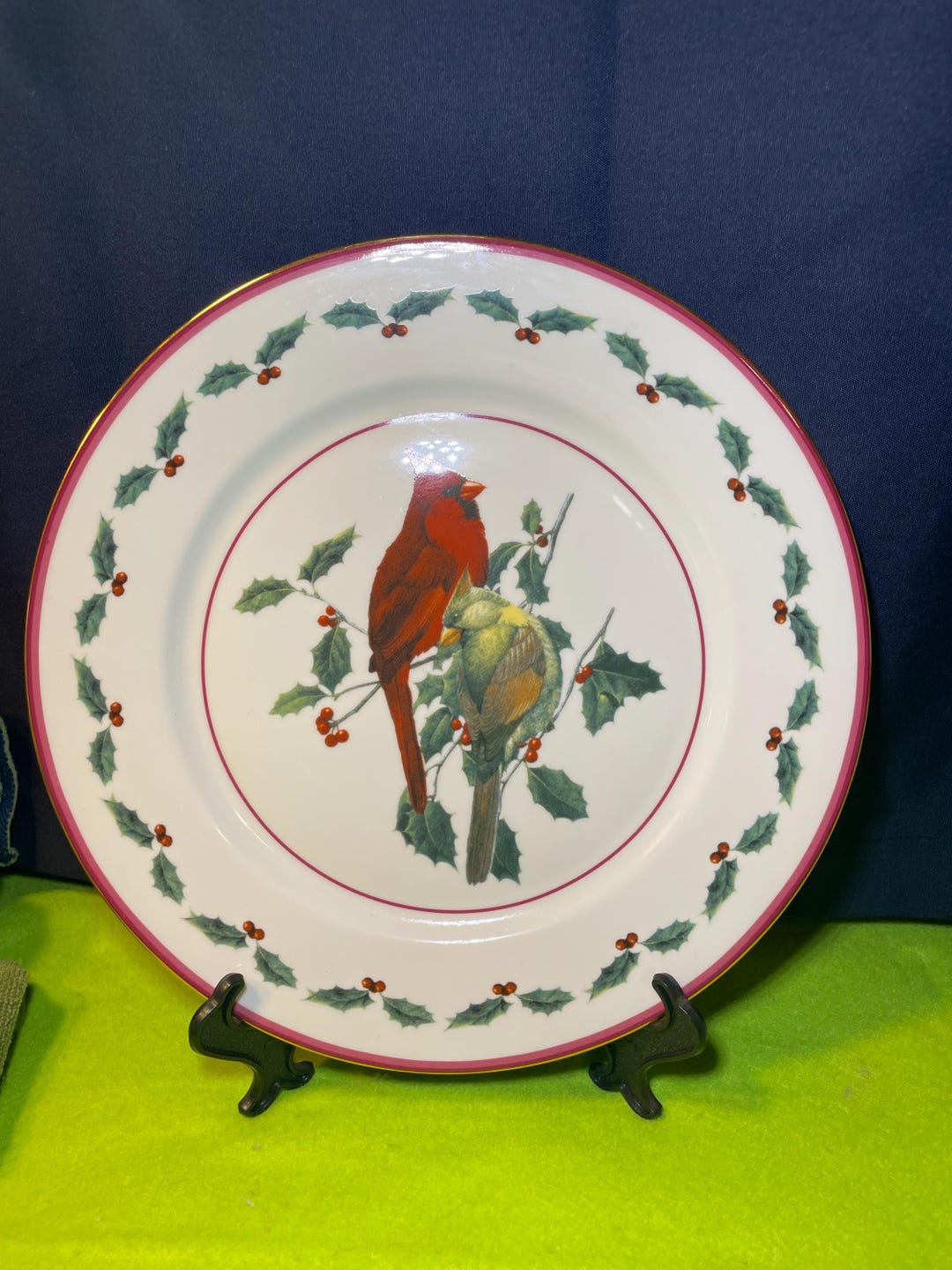 Cardinal Cake Plate Designed by Andrea Sadek for the National Wildlife ...