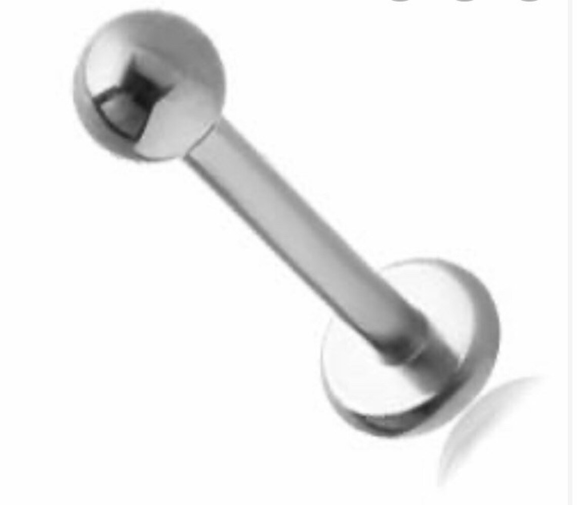 Labaret Lip Stud Bar 16 Gauge. Many Lengths Many Colors - Etsy