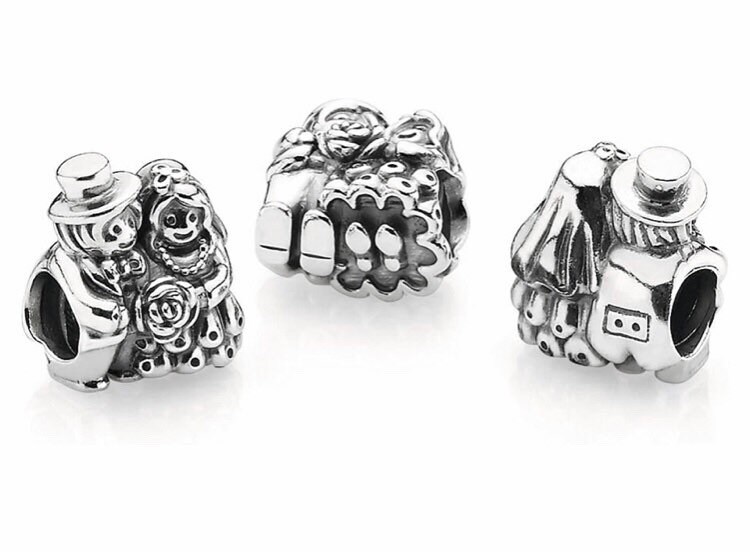 Free Shipping Love Wedding Charm Just Married Bride Groom