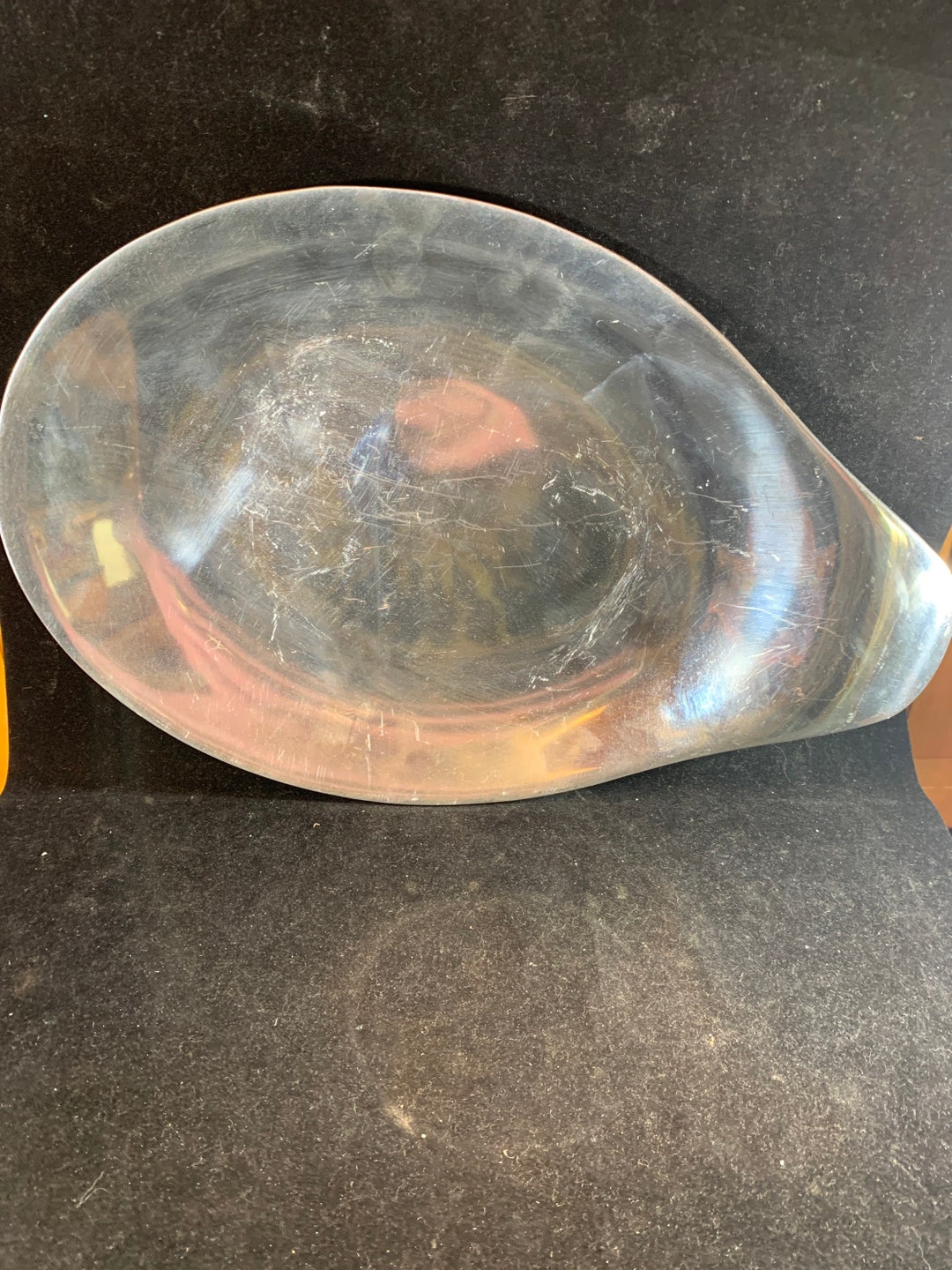 Vintage Large Silver Serving Platter Made by Pewter Store Texas - Etsy