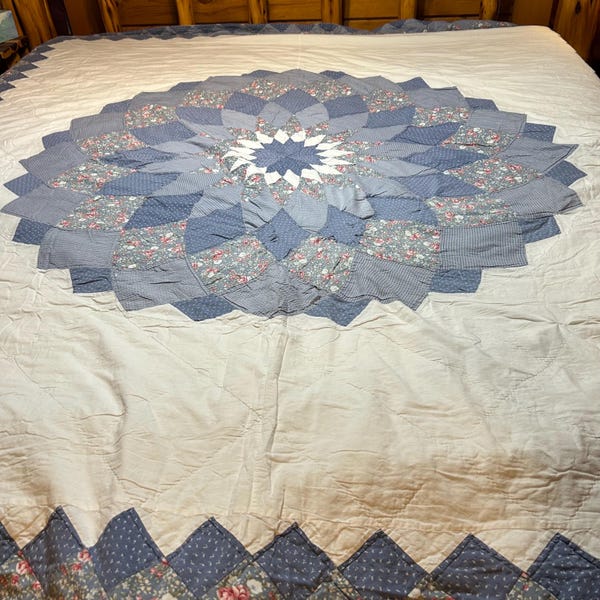 Old Antique Quilts Blue - Etsy