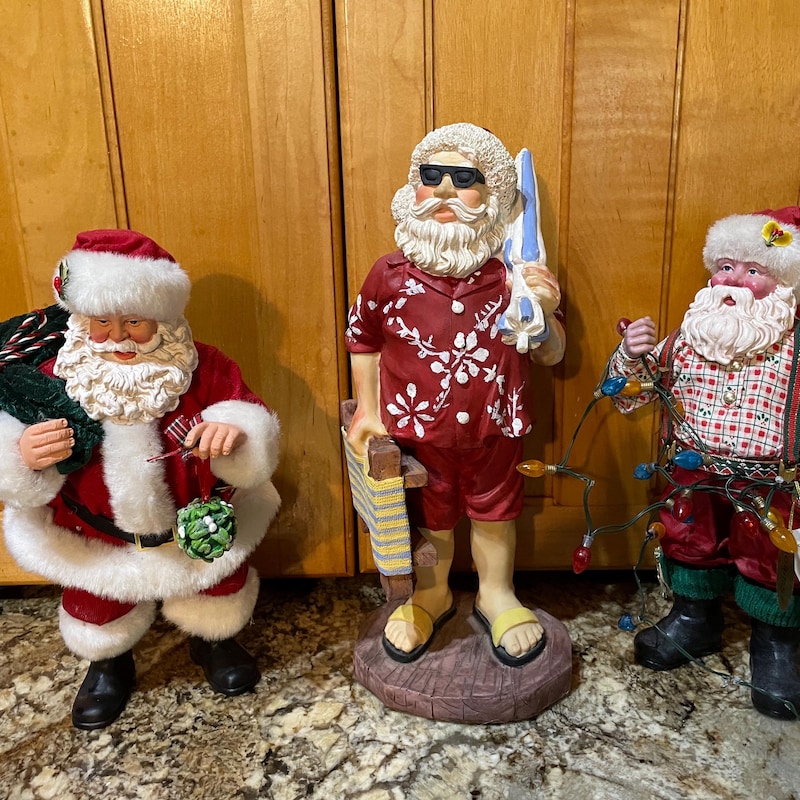 Santa Figurine 8 Inches - Etsy