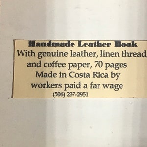 Handmade Blank Book Leatherback With Linen Thread and Handmade Coffee ...