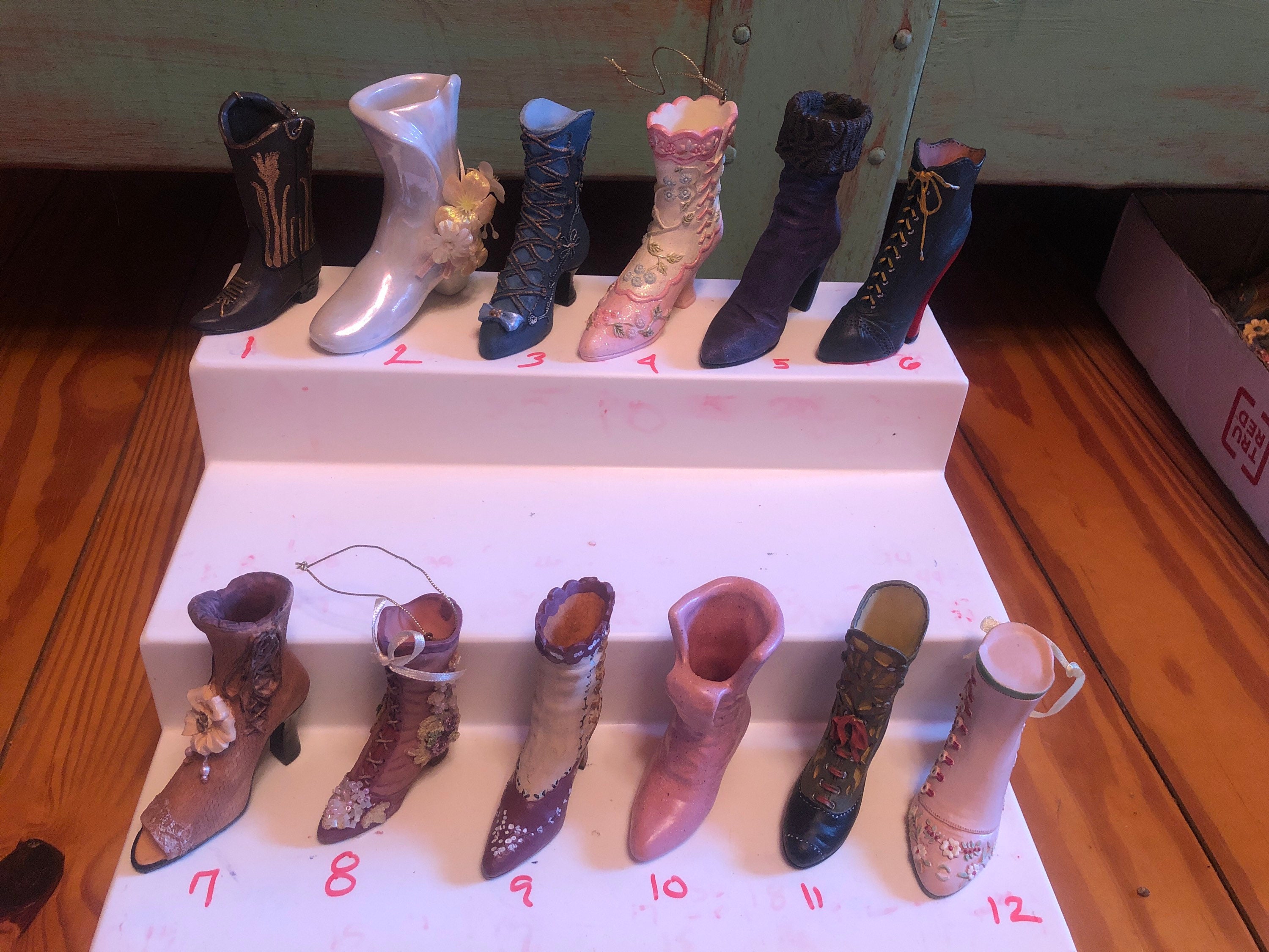 Miniature Boots Collectibles Vintage Miniature Shoes Your - Etsy