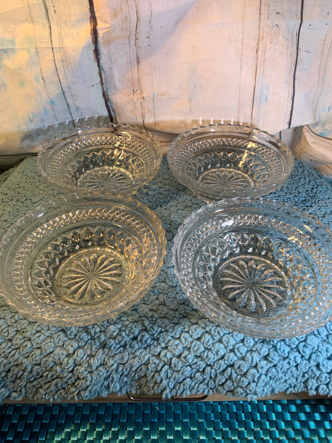 Anchor Hocking Bowl Set Four Piece Small Crystal Bowls NEW in Original ...