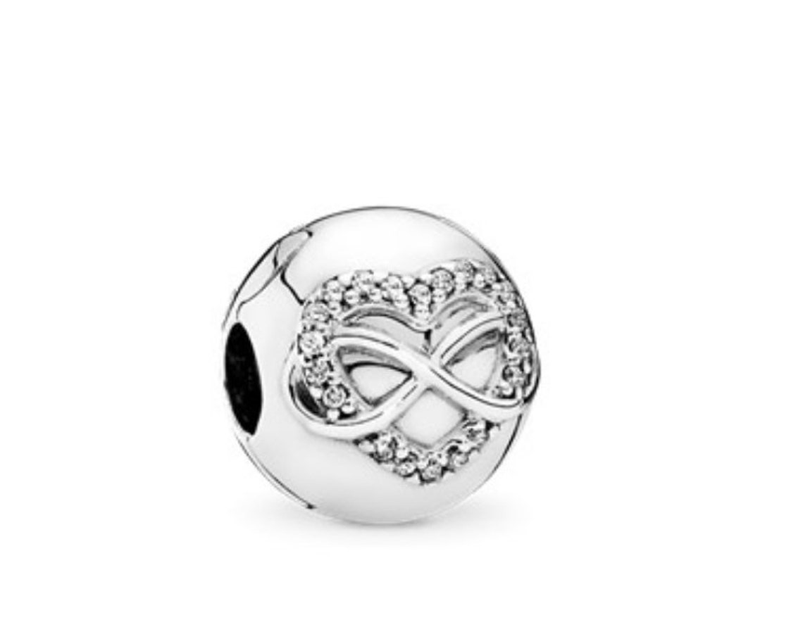 Pandora Infinity Heart Clip Charm NEW Retired Authentic Clip | Etsy