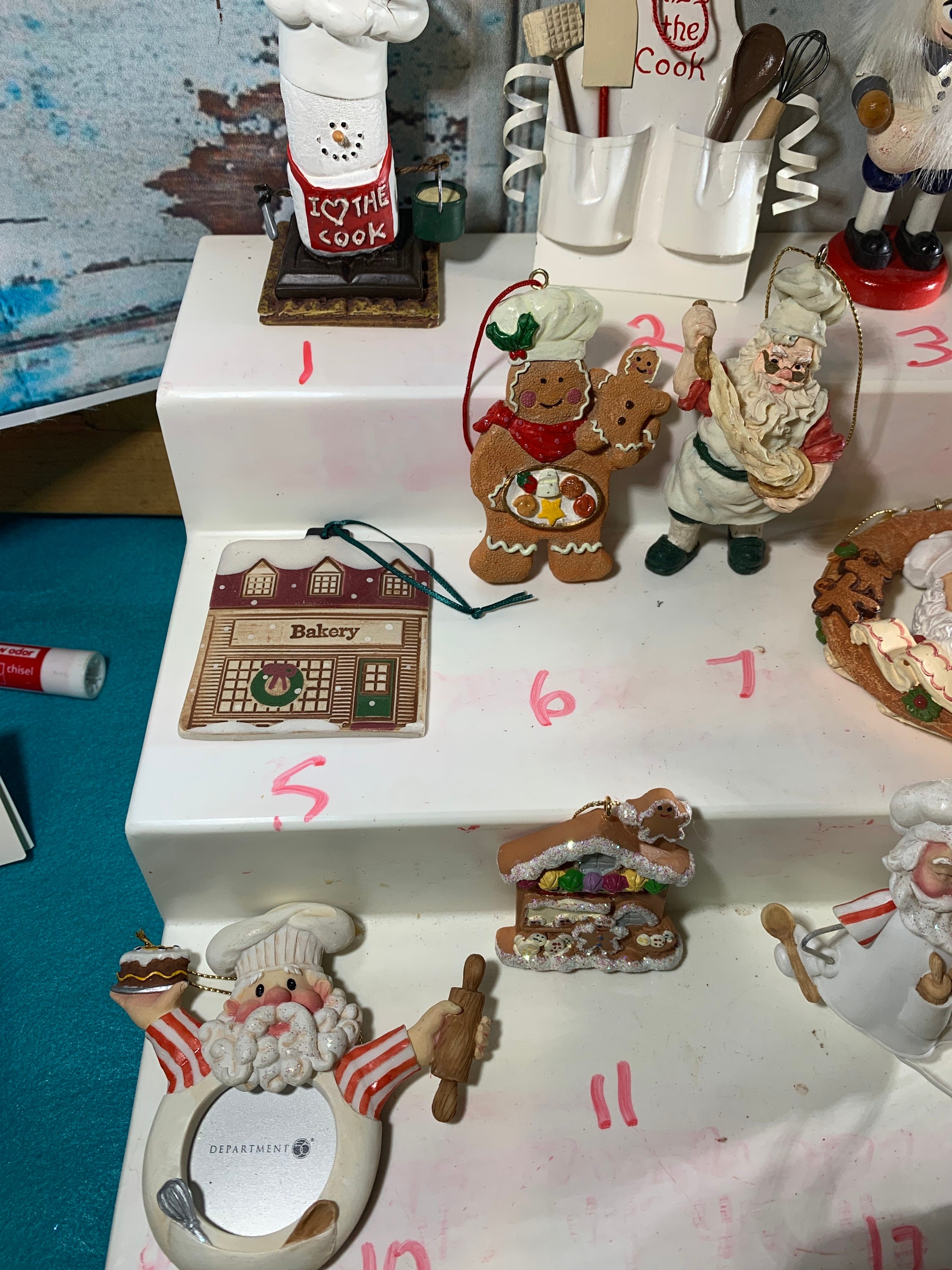 Rare Chef and Baker Themed Vintage Christmas Ornaments Dept - Etsy