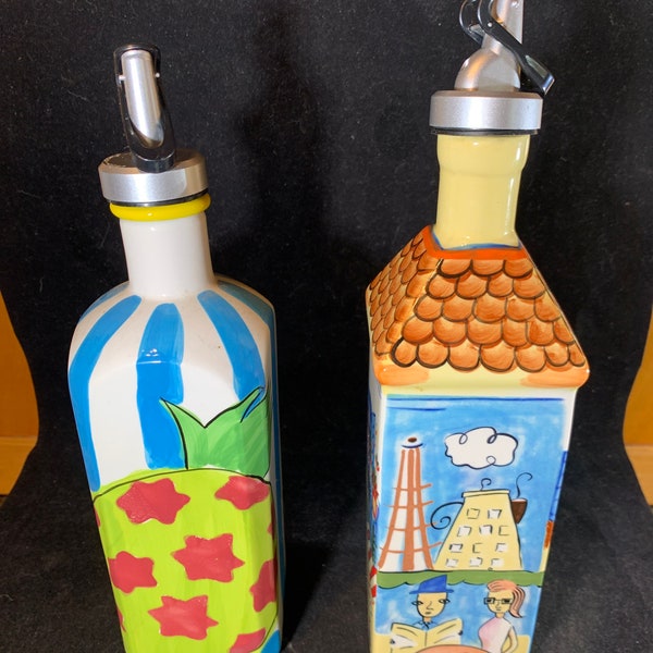 Ceramic Oil Bottle - Etsy