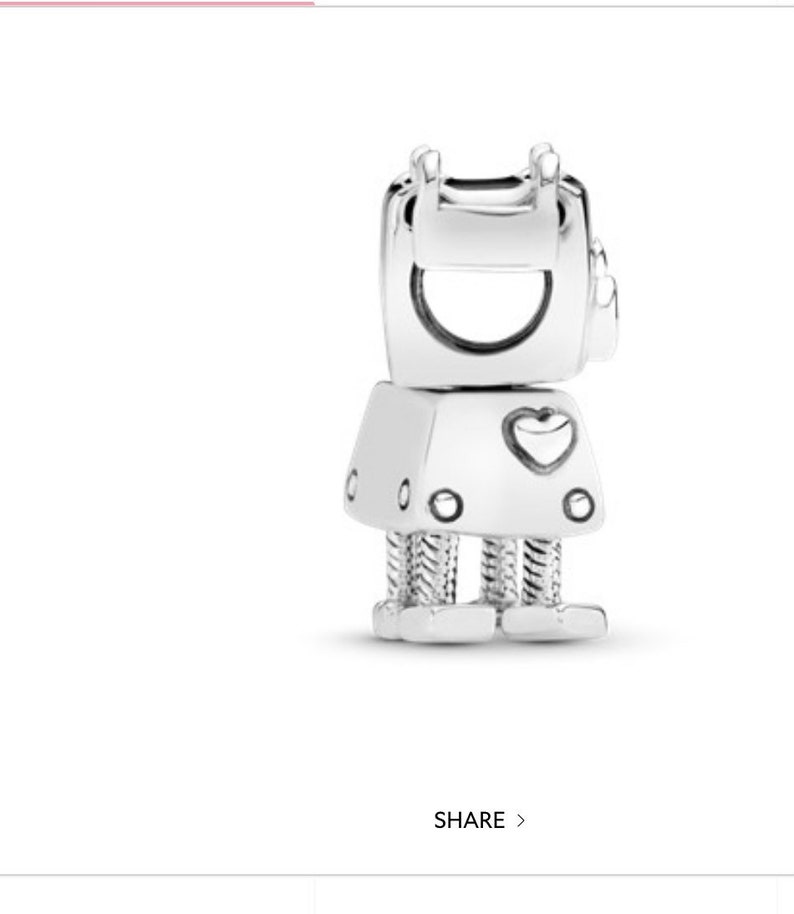 Pandora Bobby Bot NEW Retired Authentic Charm 797551 - Etsy
