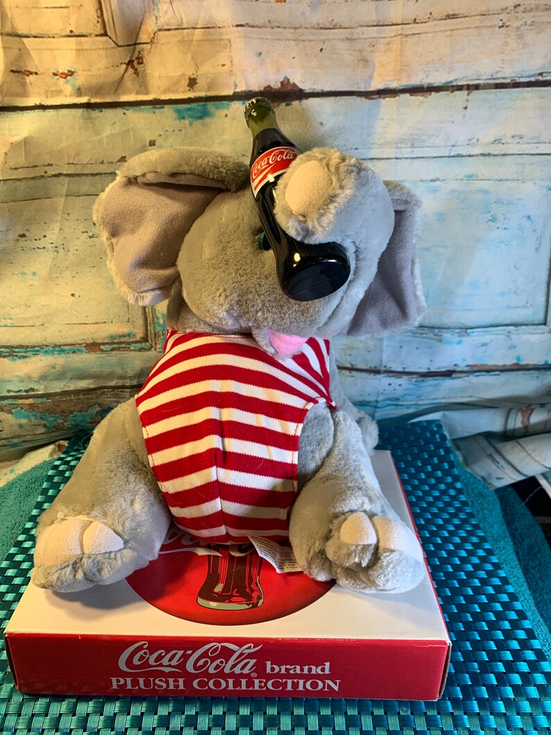 Coca Cola Collectable Plush Elephant Vintage Coca Cola Brand - Etsy