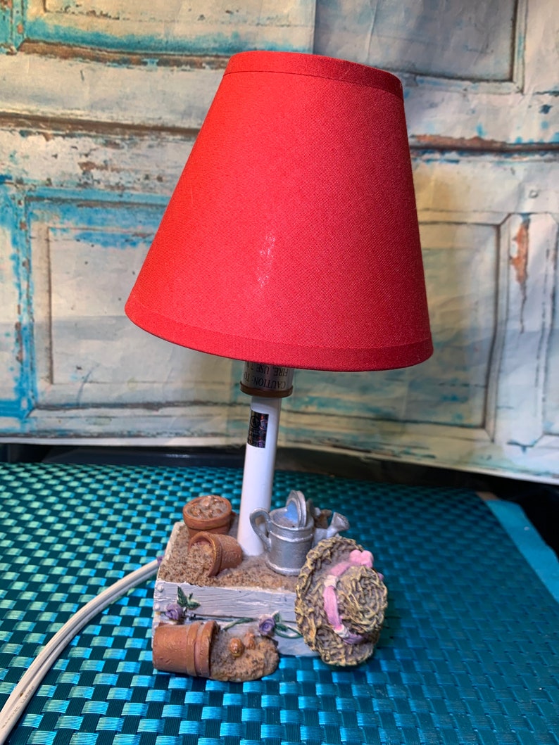 Gardening Gardener Lamp- Small Garden Themed Lamp With Shovels and ...