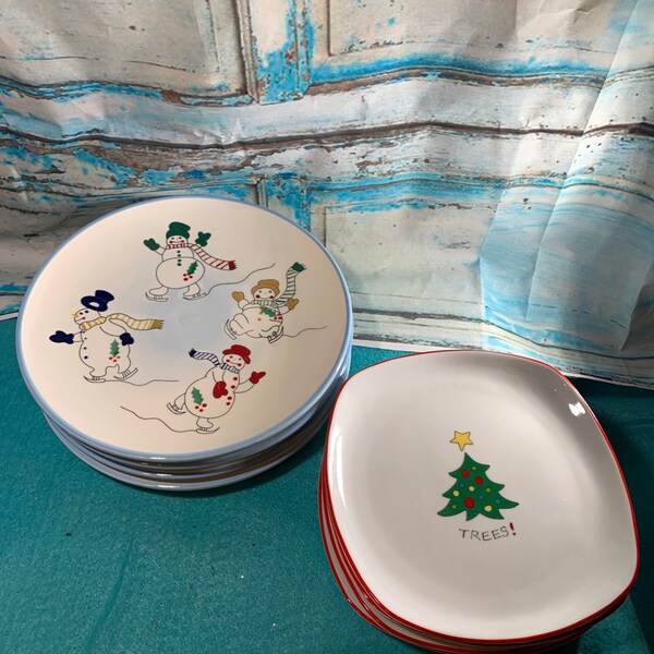 Christmas Plates - Etsy