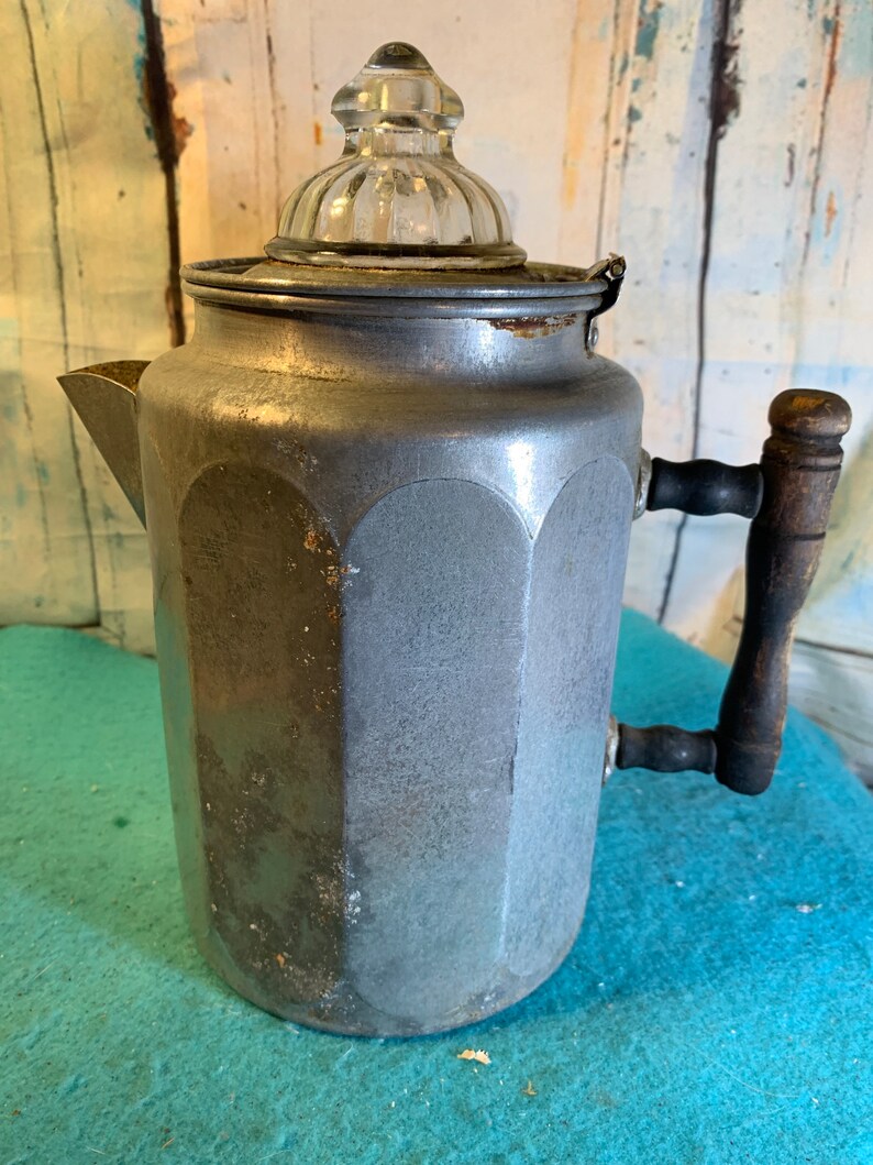 RARE Style Antique Percolating Coffee Pot for Rustic or - Etsy
