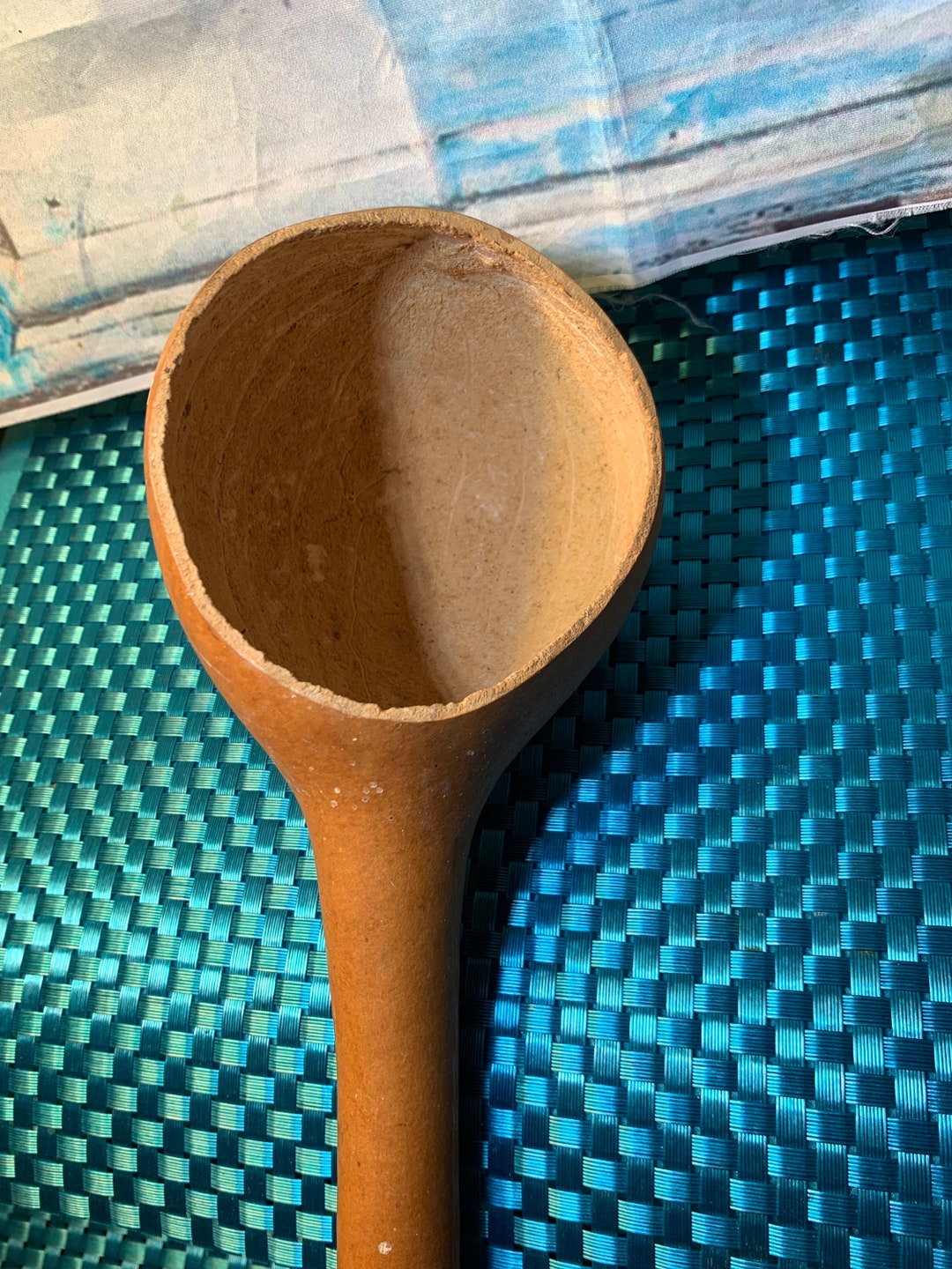 Large Gourd Ladle- Unique Large Vintage Gourd Made Into Ladle - Etsy