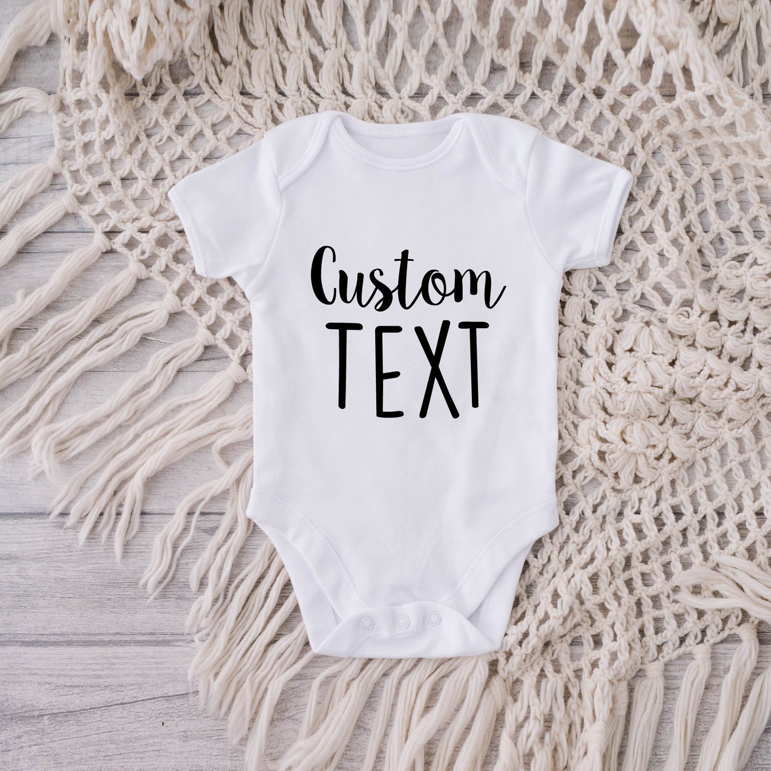 Personalized Name Baby Bodysuit Custom Text Baby Clothes - Etsy
